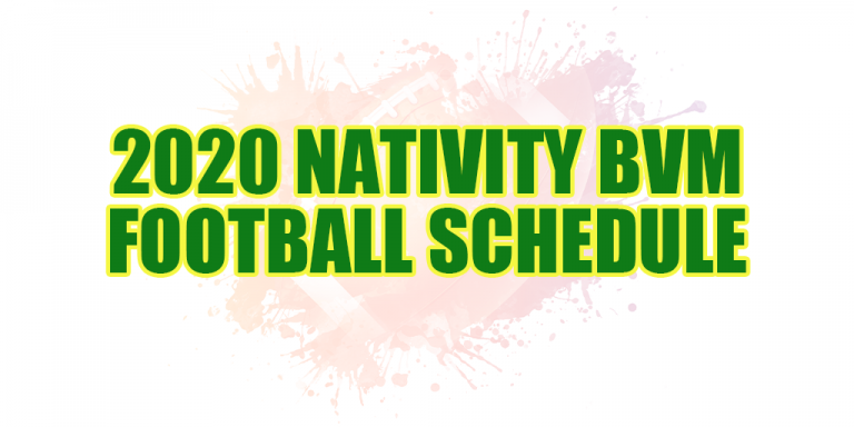 🏈 2020 Nativity BVM Football Schedule - Coal Region Canary
