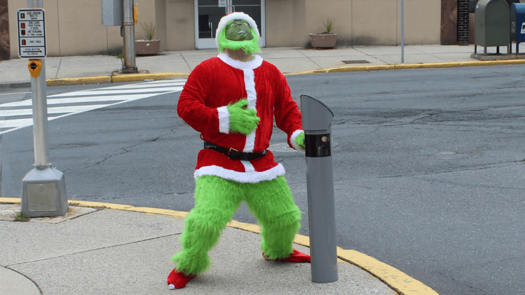 The Grinch Loves the New Safety Sticks in Pottsville - Coal Region Canary