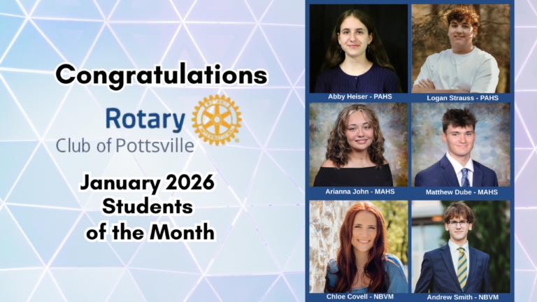 Pottsville Rotary Club Recognizes Students of the Month for January ...